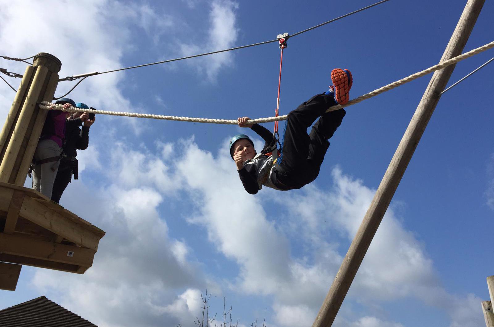 Junior Tree Tops Trail at Heatherton World of Activities, Tenby